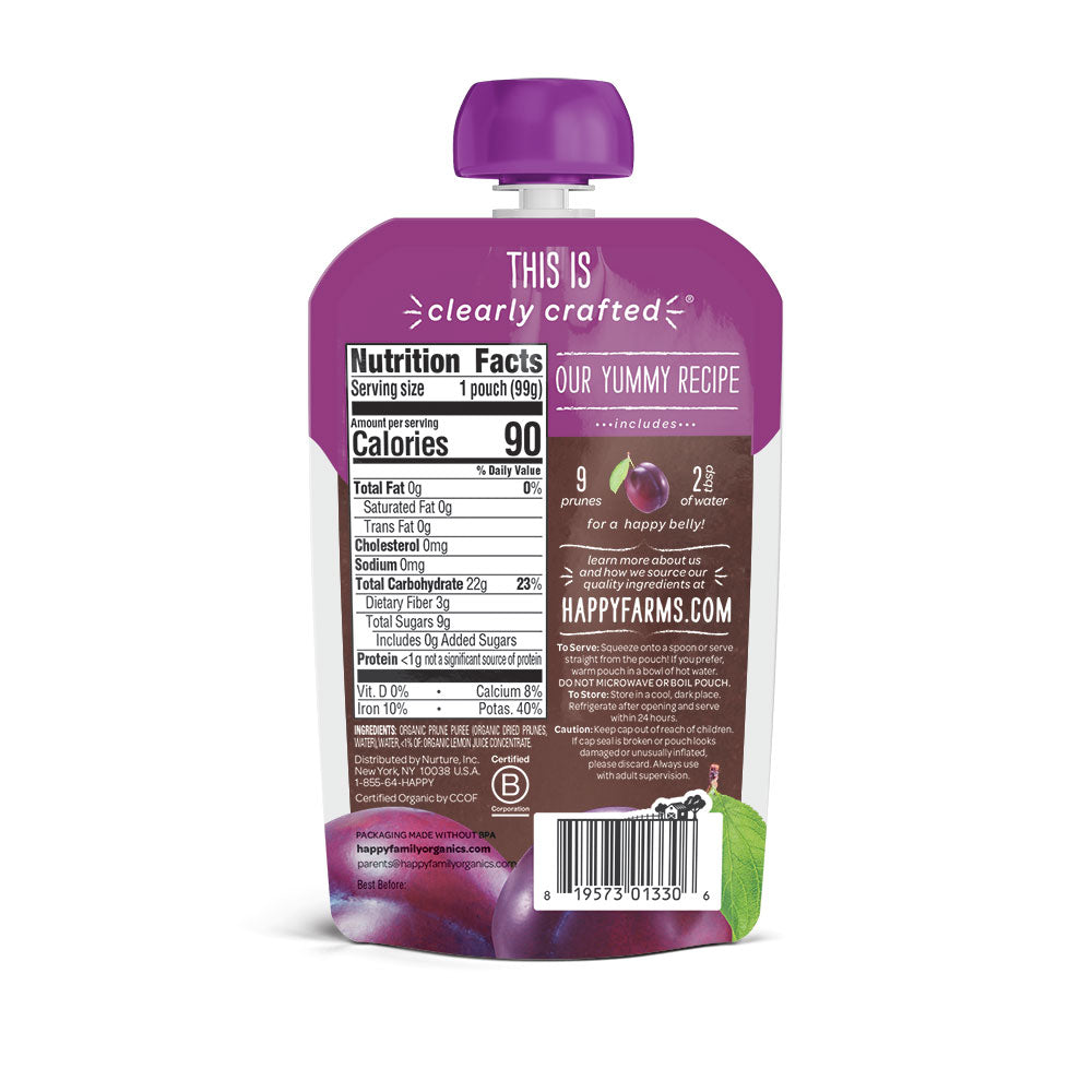 Happy Family Happy Baby Stage 1 Clearly Crafted - Prune, 99 g ...